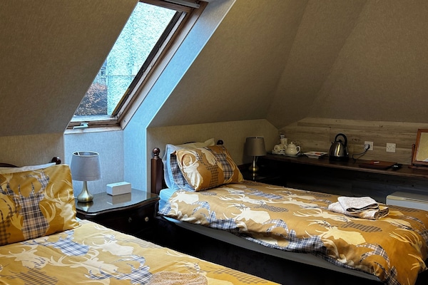 Quarto Twin | Secretária, ferro/tábua de engomar, Wi-fi grátis