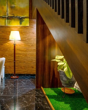 Apartamento superluxo, 2 quartos | Área de estar