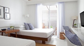 Quarto superior | Roupas de cama de algodão egípcio, frigobar, cofres nos quartos