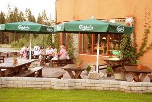 Área externa para banquete