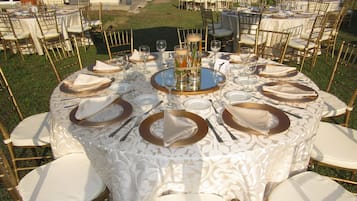 Área externa para casamento