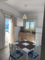 Apartamento, 1 quarto | Cozinha privada | Um frigorífico, uma placa de cozinha, uma cafeteira/bule 