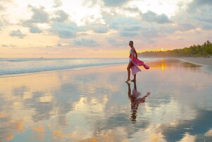 Perto da praia, toalhas de praia