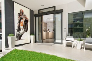 Entrada do alojamento