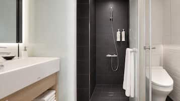 Roupas de cama premium, edredons de pluma, cofres nos quartos