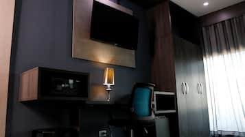 Cofre com capacidade para portátil, cortinas/cortinados opacos