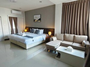 Luxury Room | Roupa de alta qualidade, minibar, camas desdobráveis, Wi-fi grátis 