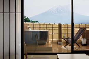 Quarto tradicional, vista para a montanha (Open Air Bath 47㎡) | Vista do quarto