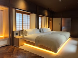 Suite, 1 quarto, não fumadores, vista para o jardim (Japanese Western Style) | Edredões de penas, cofre no quarto, secretária