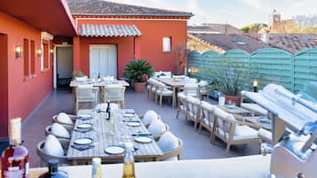 Terraço no piso superior