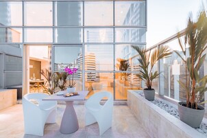 Terraço no piso superior