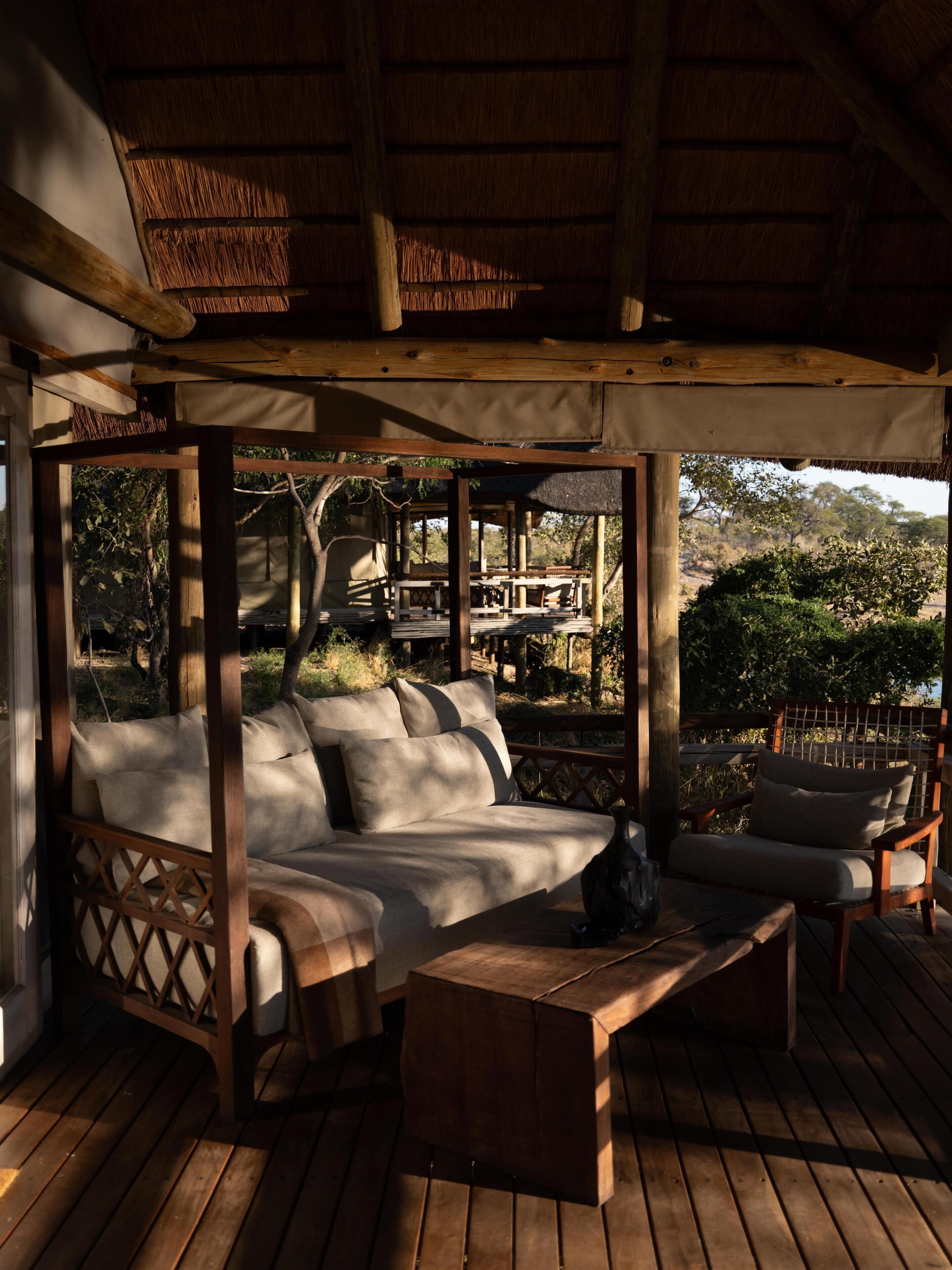 Tenda Deluxe (Savute Elephant Lodge) | Vista do quarto