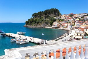 Estúdio, vista para o mar | Terraço/pátio interior