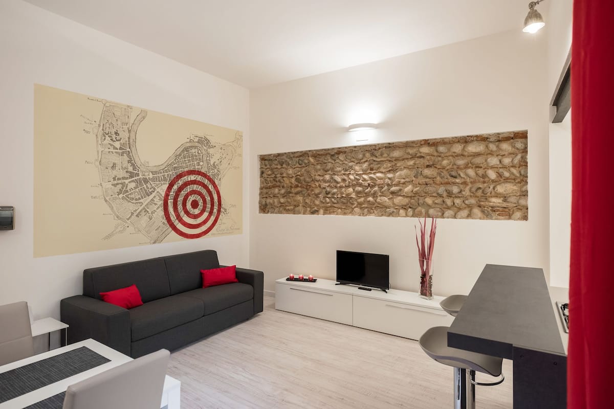 Apartamento (Dimora S.Francesco - Via S. Francesco) | Ferro/tábua de engomar, Wi-fi grátis, com decoração personalizada 