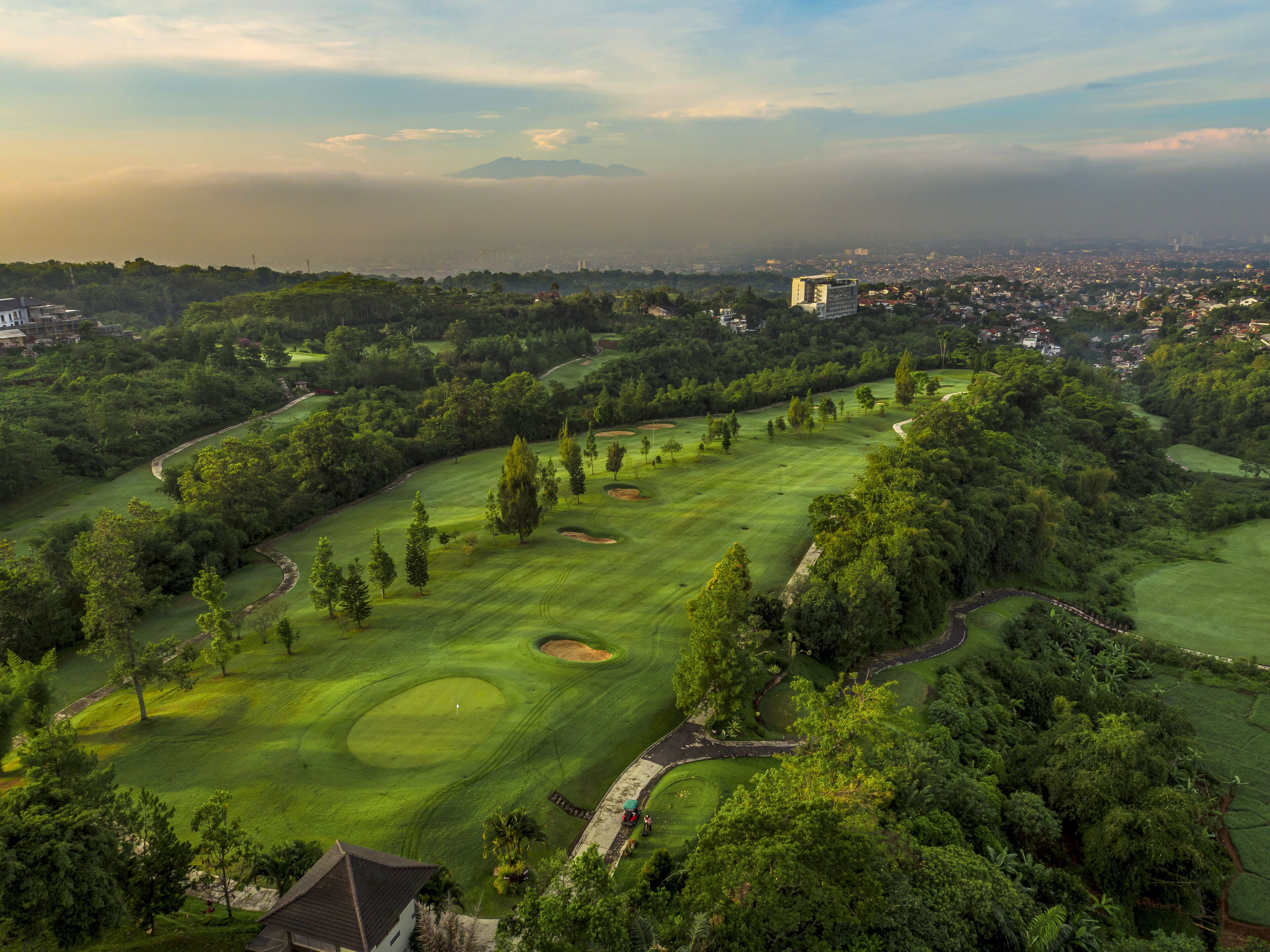 Vista para o campo de golfe