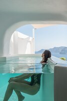 Suite Exclusiva, 1 cama queen-size, piscina privativa, vista para o mar (Atmospherico) | Roupa de alta qualidade, minibar com produtos grátis, cofre no quarto 