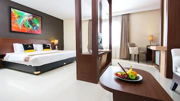 Quarto Executivo, 1 cama king-size | Secretária, quartos insonorizados, Wi-fi grátis