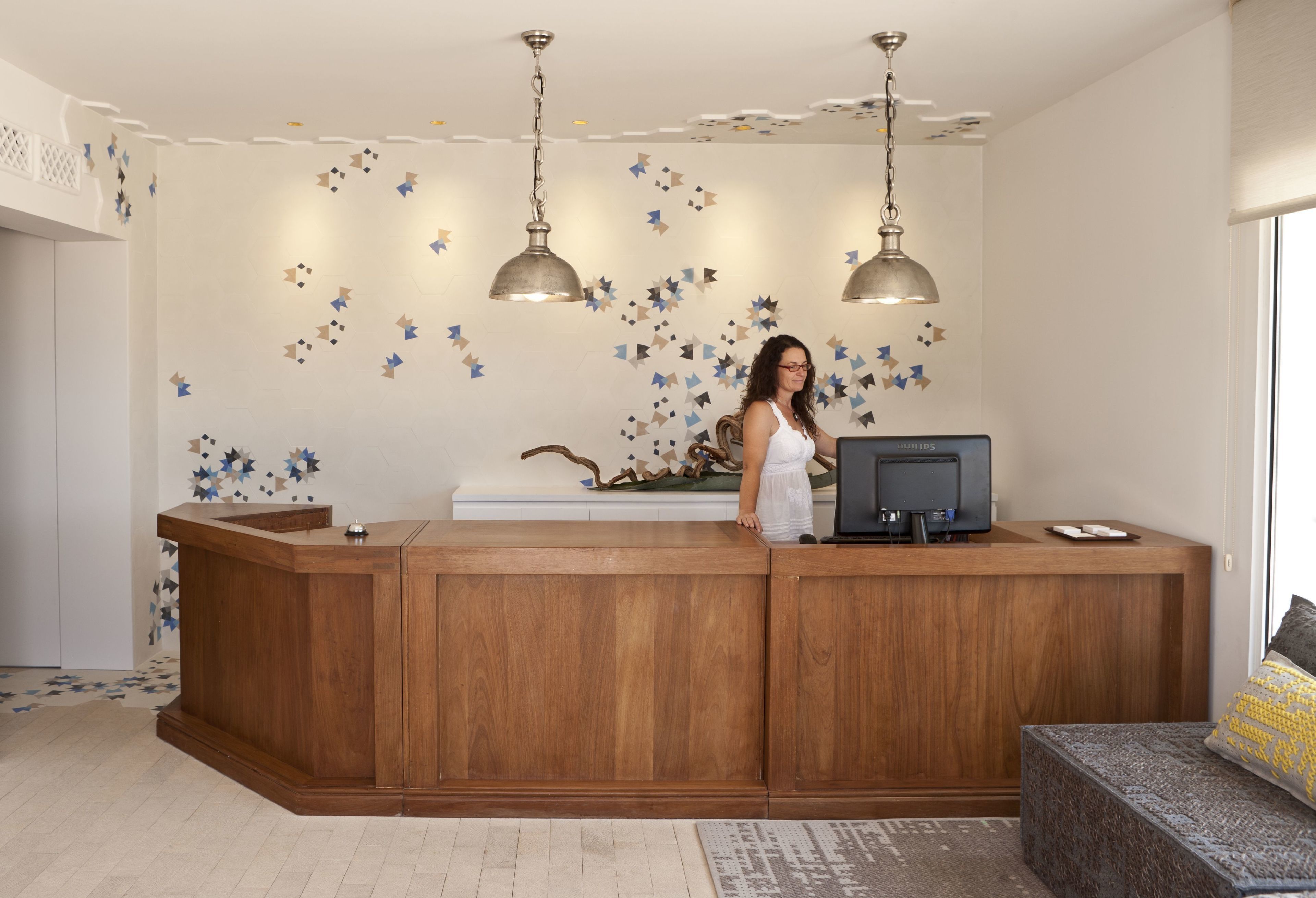 Quiosque de check-in/check-out