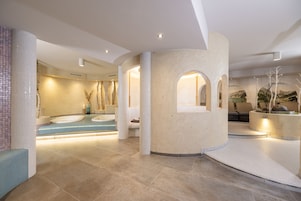 Sauna seca, banheira de hidromassagem, sauna a vapor