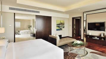 Suite Presidencial, 1 quarto, fumadores | 1 quarto, lençóis de algodão egípcio, roupa de alta qualidade