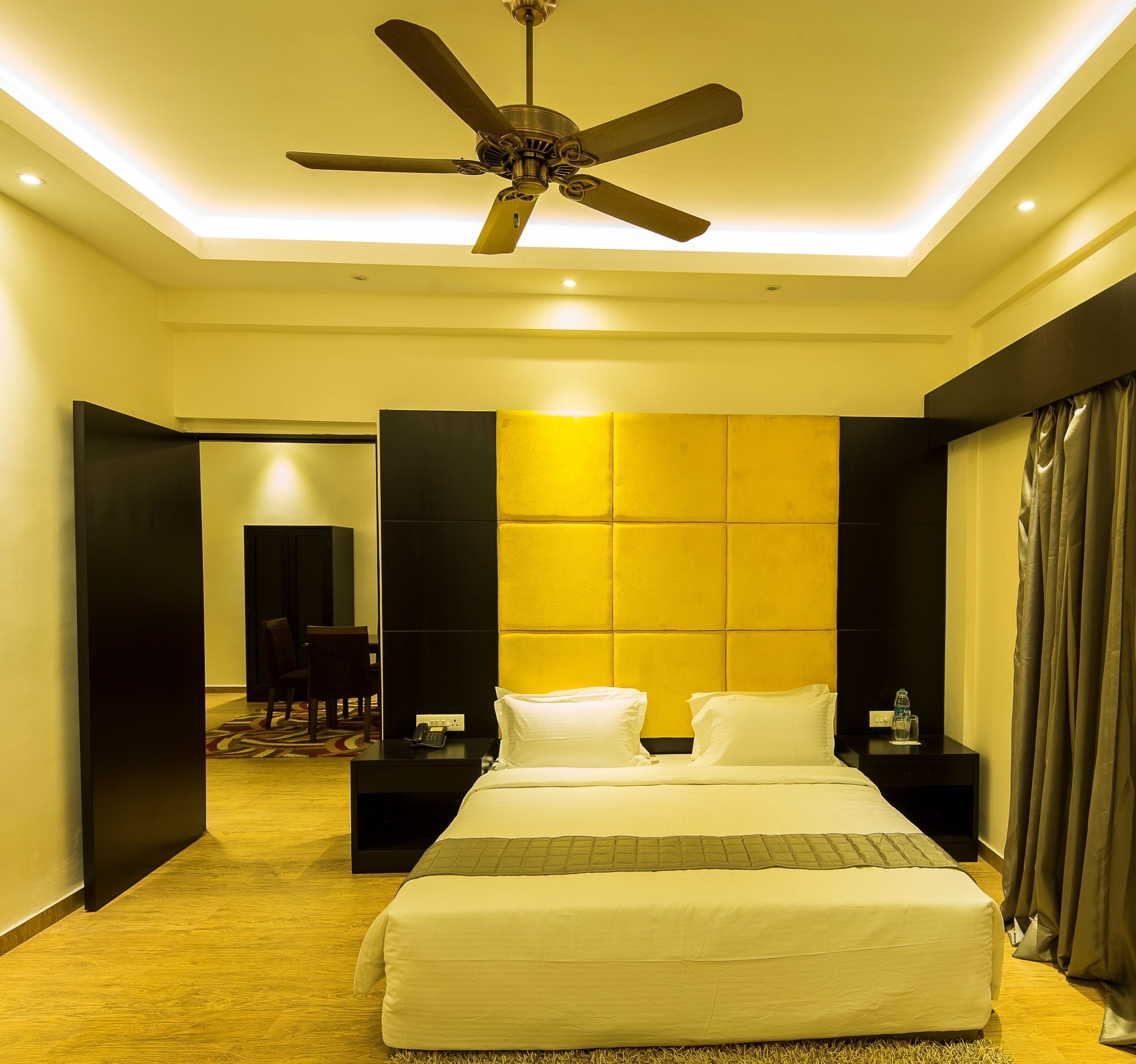 1 quarto, roupas de cama premium, frigobar, cofres nos quartos