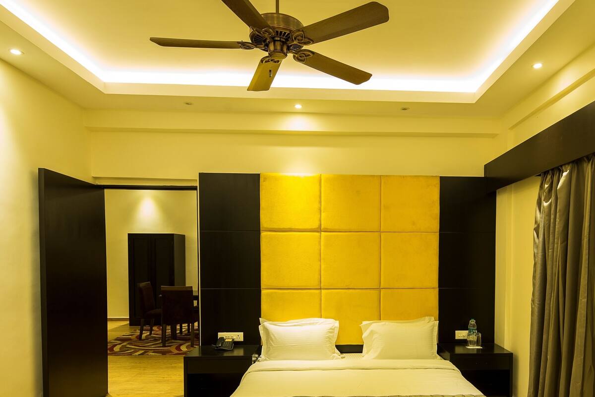 1 quarto, roupas de cama premium, frigobar, cofres nos quartos