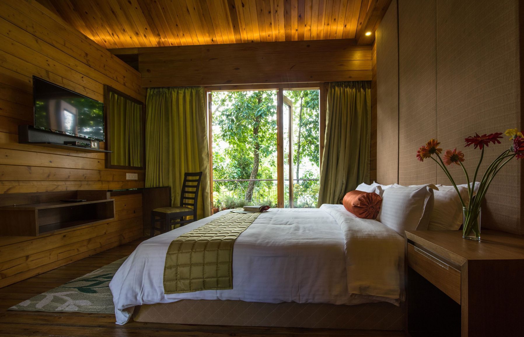 1 quarto, roupas de cama premium, frigobar, cofres nos quartos