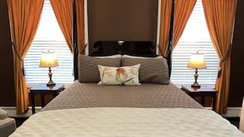 Suite de Luxo, 1 cama queen-size, casa de banho privativa | 1 quarto, lençóis de algodão egípcio, roupa de alta qualidade