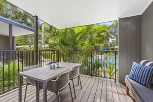 Vila luxo, 2 quartos, para não fumantes | Terraço/pátio