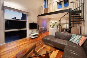 Apartamento design, 2 quartos, cozinha (Designer) | 2 quartos, ferros/tábuas de passar roupa, berços (sobretaxa)