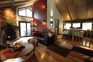 1 quarto, roupas de cama premium, camas Tempur-Pedic, frigobar