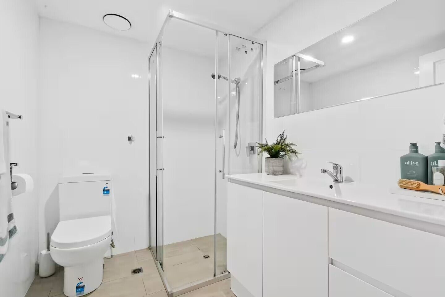 Apartamento Standard, 3 quartos, cozinha | Casa de banho | Um polibã, toalhas fornecidas, champô 