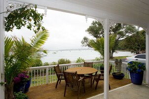 Apartamento premium, 3 quartos, sacada, vista para o mar | Terraço/pátio