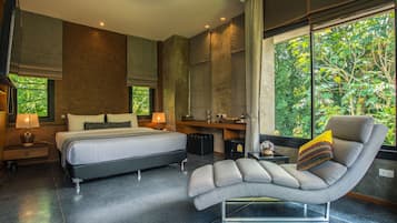 Cool Villa Jacuzzi Out Door | Frigobar, cofres nos quartos, escrivaninha, cortinas blackout