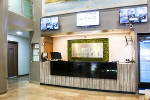 Quiosque de check-in/check-out