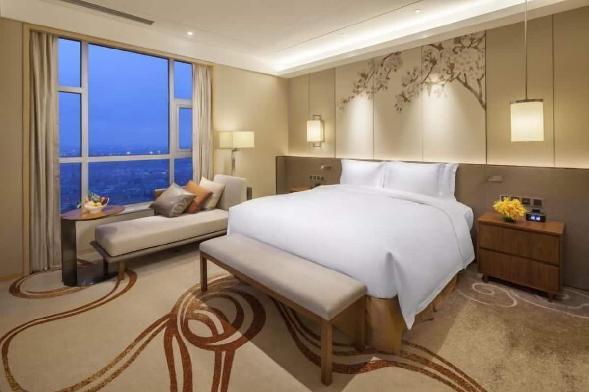Roupa de alta qualidade, edredões de penas, minibar, cofre no quarto 