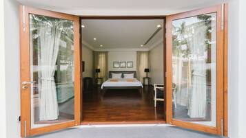 Villa Executiva, 2 quartos, acesso à piscina (2 Bedrooms Villa) | Com decoração personalizada, cortinas/cortinados opacos