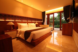 Quarto Duplo Deluxe, 1 quarto, acesso à piscina | Vista do quarto
