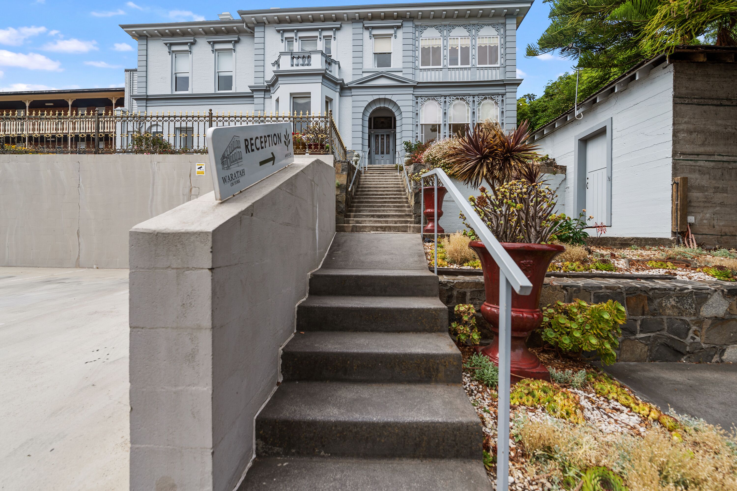 Entrada do alojamento