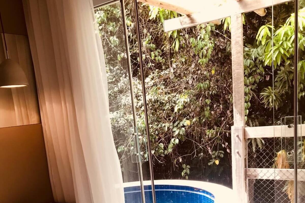 Quarto presidencial, 1 quarto, Piscina particular, Vista para o jardim (Nº 15) | Sacada