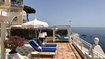 Suite Elite, casa de banho privativa, vista para o mar (with External Jacuzzi and Private Gym) | Roupa de alta qualidade, minibar, cofre no quarto