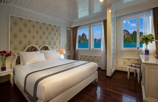 Quarto Duplo ou Twin Júnior, vários quartos, banheira, vista para o oceano | Comodidade do quarto