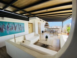 Terraço no piso superior