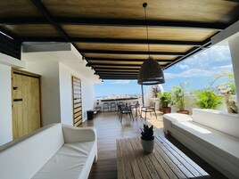 Terraço no piso superior