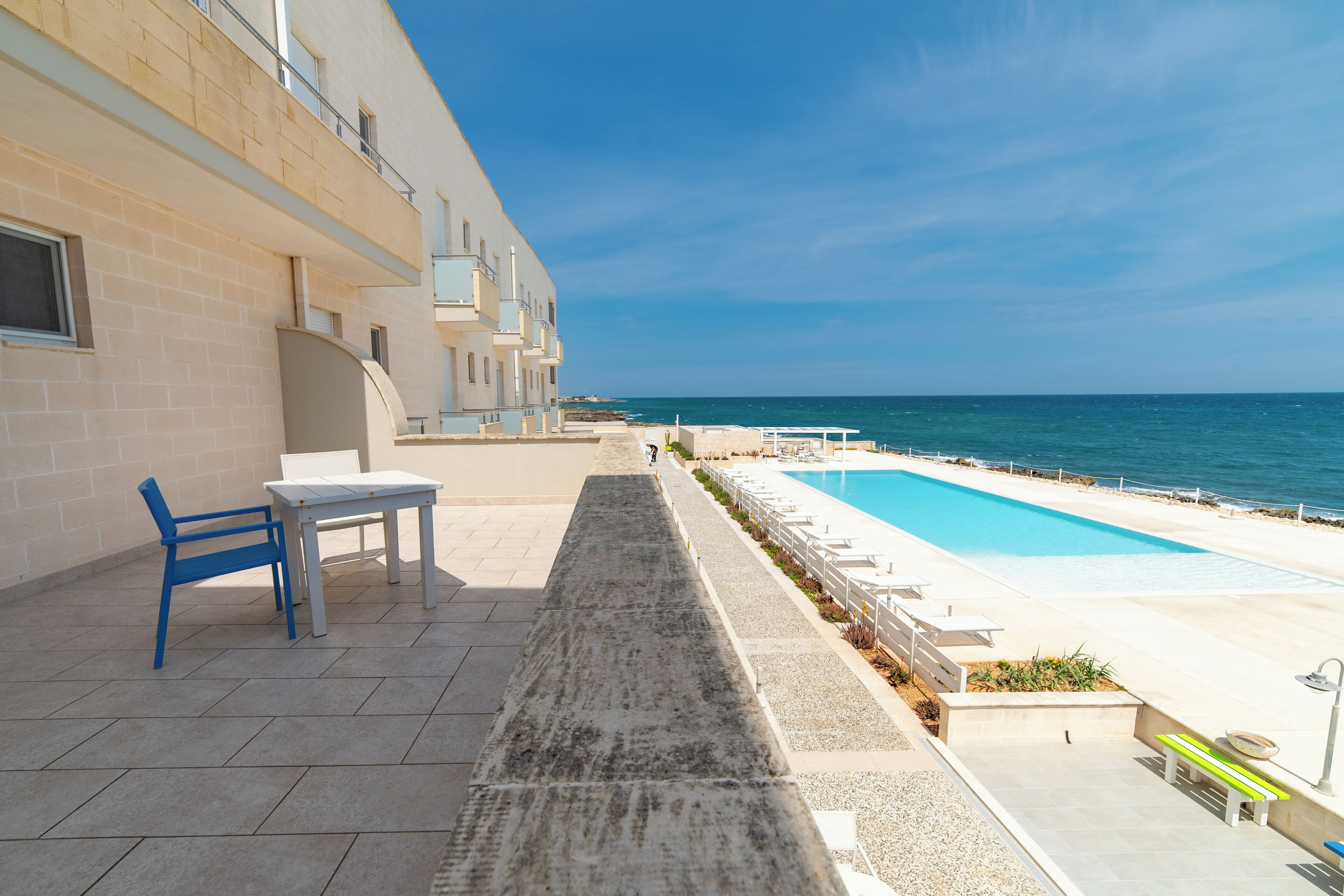 Quarto casal ou duplo superior, vista para o mar | Terraço/pátio