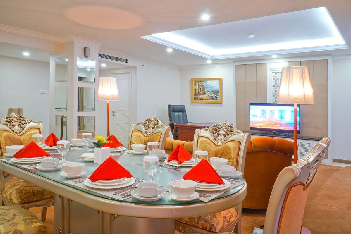 Suíte presidencial | Opções para refeição no quarto