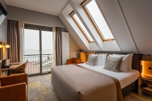 Quarto Twin, vista para o mar | Cofre no quarto, secretária, berços/camas para crianças, Wi-fi grátis 