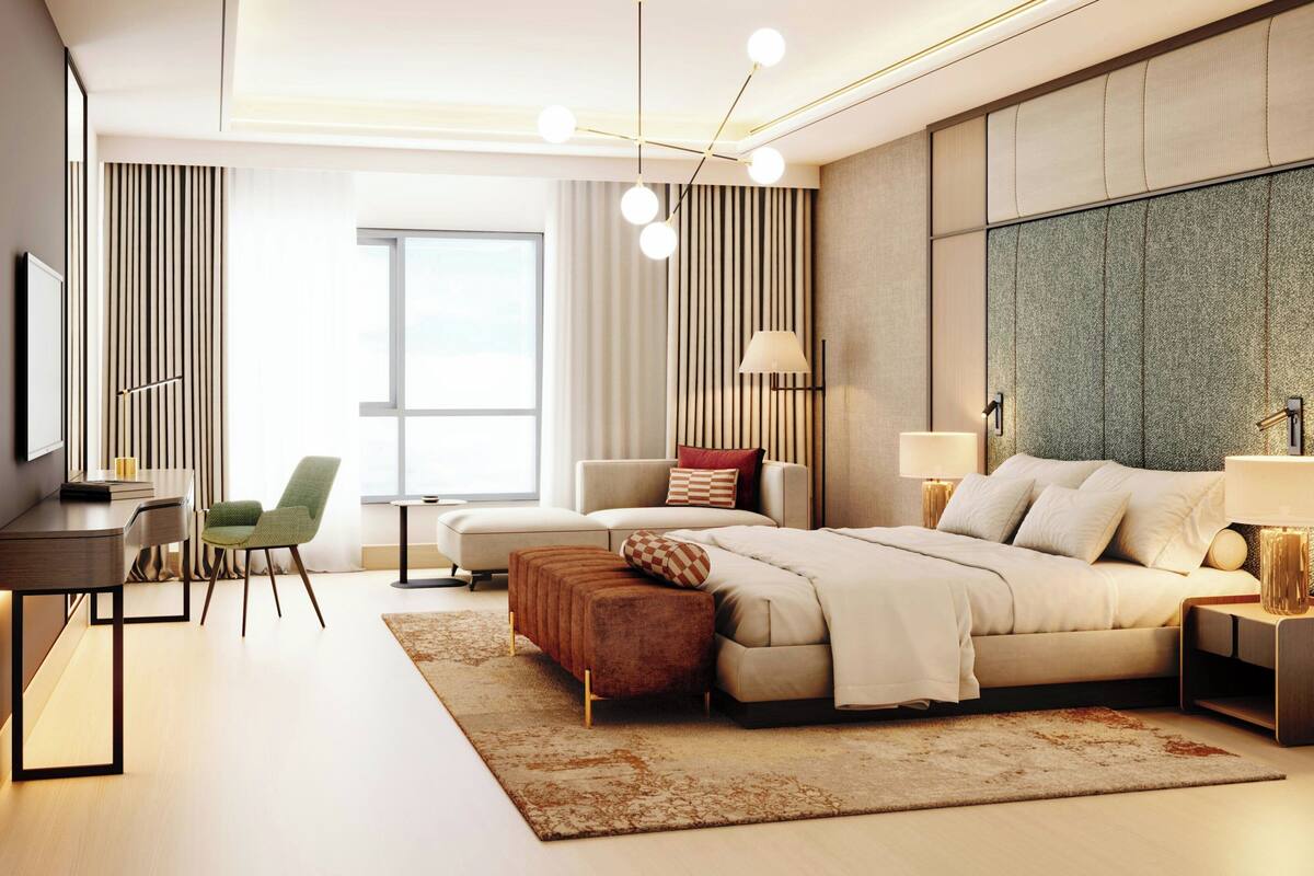 Suite, 1 cama king-size | Minibar, cofre no quarto, com decoração personalizada