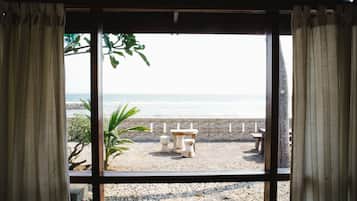 Quarto casal luxo | Vista para praia/oceano