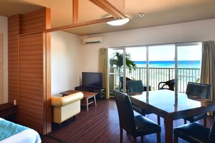Apartamento Comfort em Condomínio Fechado, não fumadores, vista para o oceano (1st Floor) | Refeições no quarto